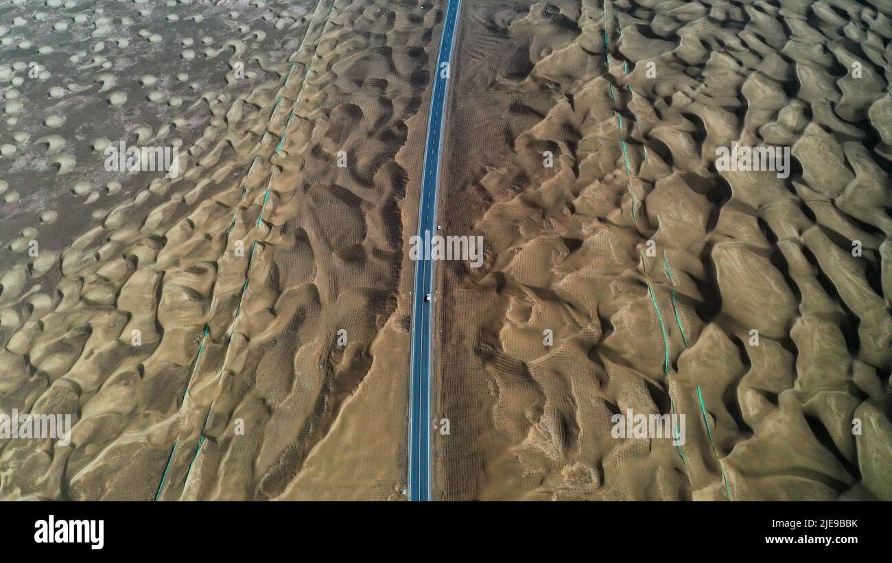 BAZHOU, CHINA - JUNE 26, 2022 - Aerial photo taken on June 26, 2022 ...