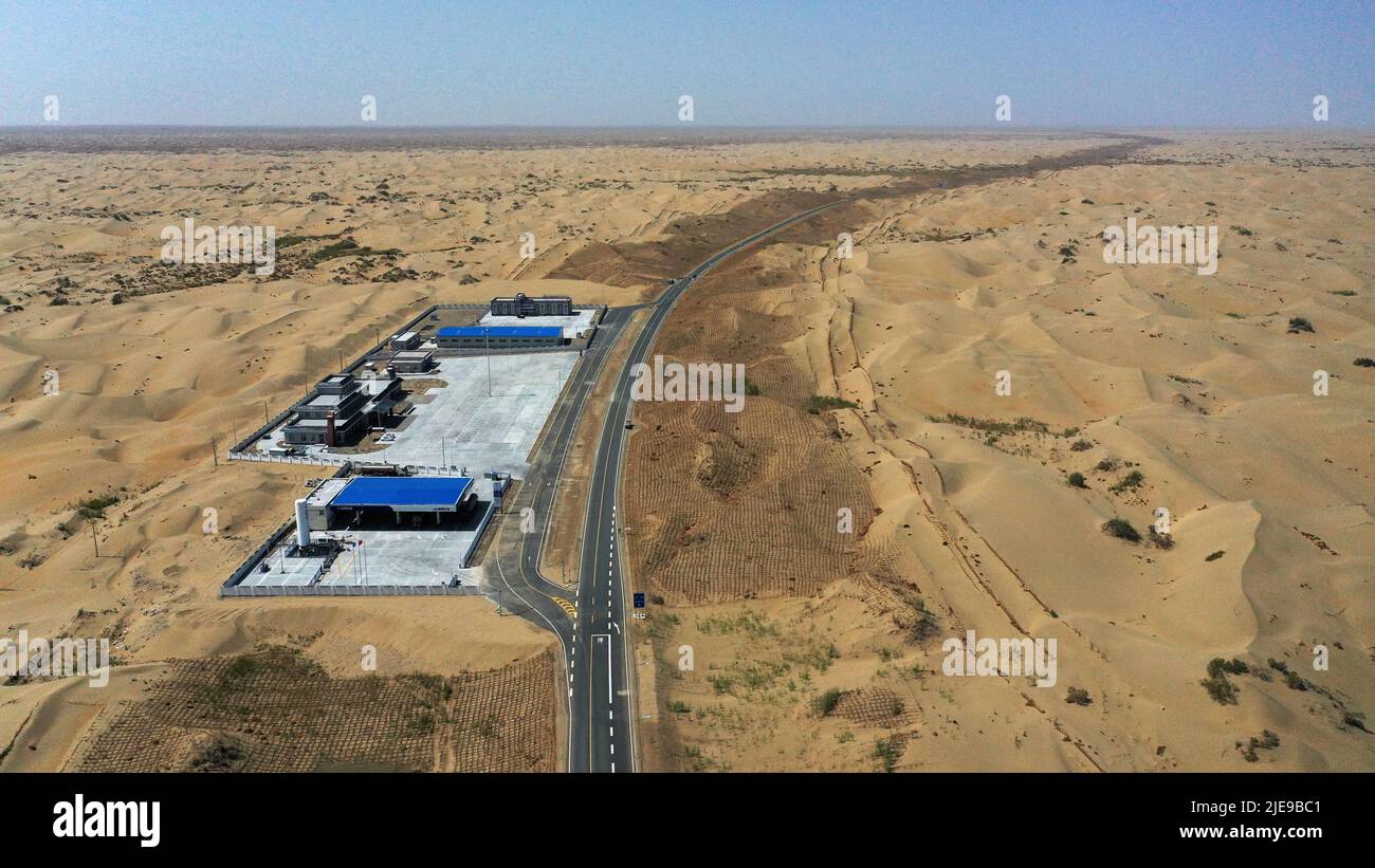 BAZHOU, CHINA - JUNE 26, 2022 - Aerial photo taken on June 26, 2022 ...