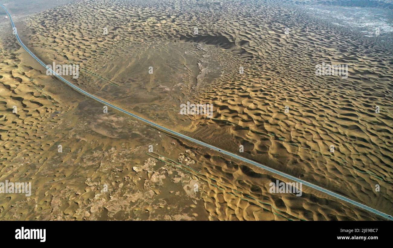 BAZHOU, CHINA - JUNE 26, 2022 - Aerial photo taken on June 26, 2022 ...