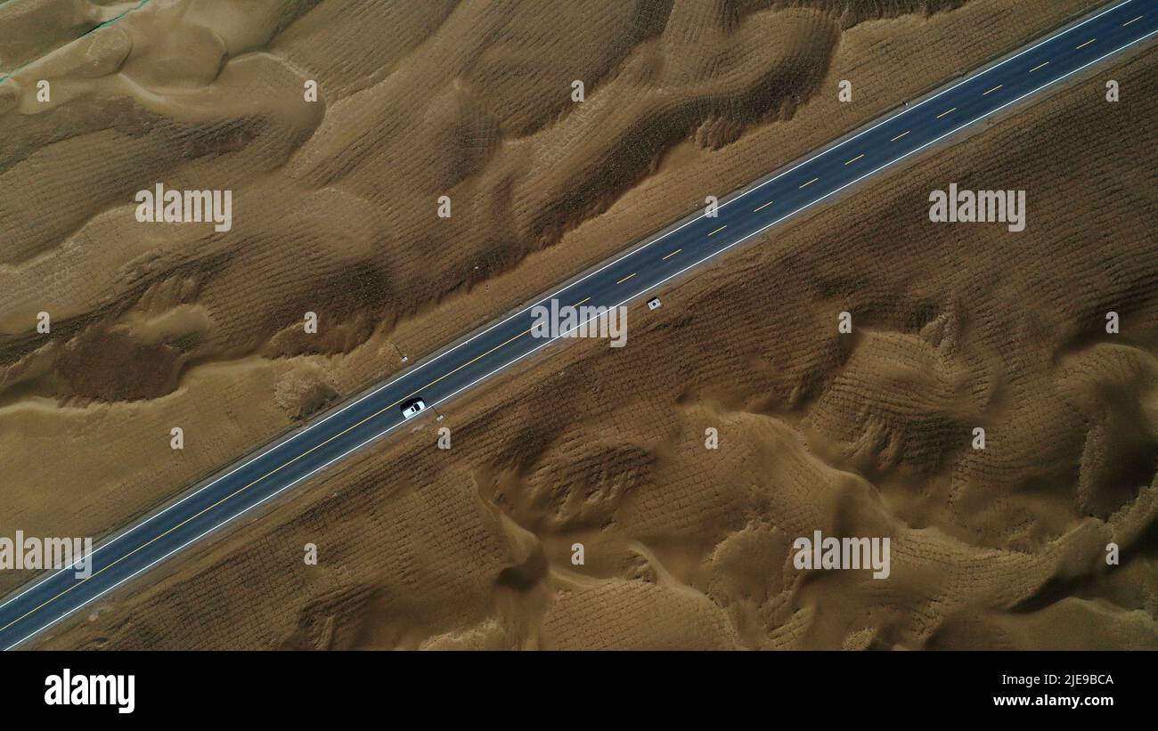 BAZHOU, CHINA - JUNE 26, 2022 - Aerial photo taken on June 26, 2022 ...