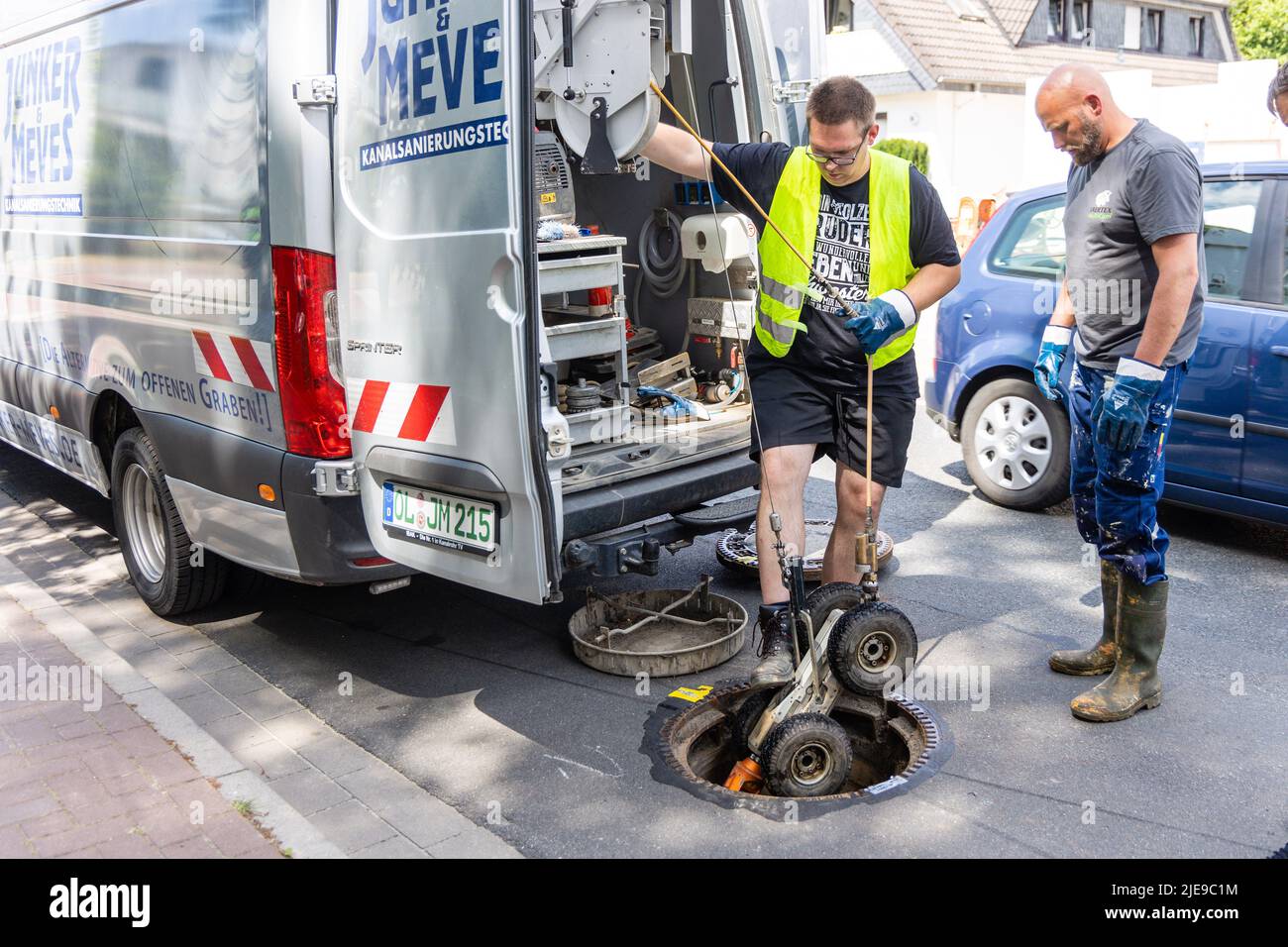 Oldenburg, Germany. 26th June, 2022. Damian Bodde (l) and Marc ...