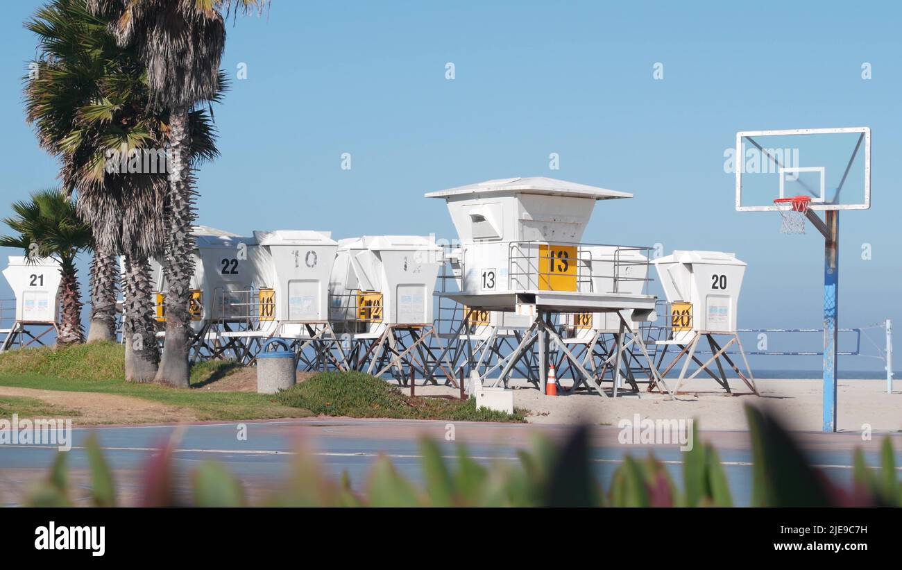 Basketball court lifeguard tower hi-res stock photography and images ...