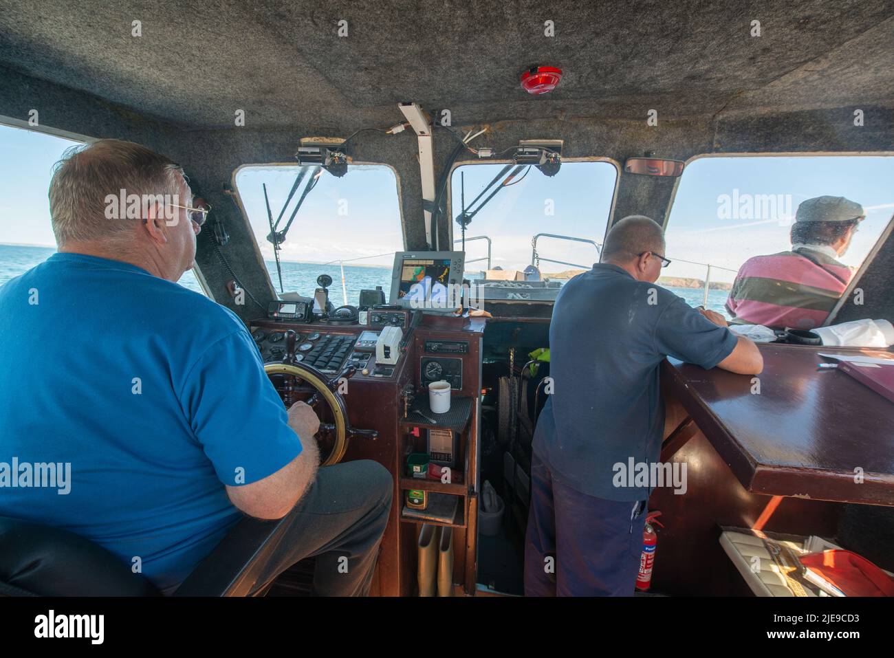 Inside the cabin of the Dale Princess Skomer ferry Stock Photo - Alamy
