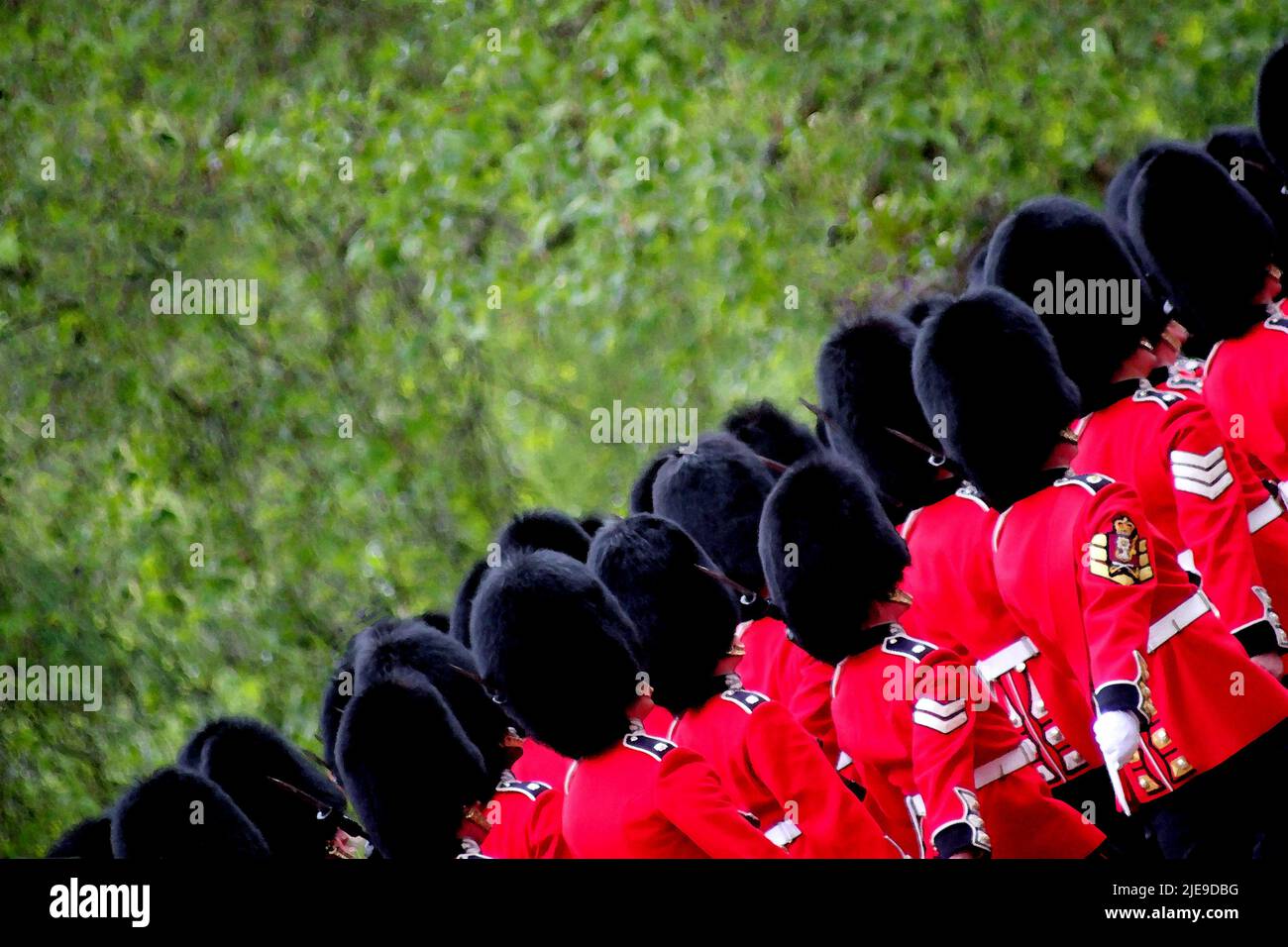 Marching guardsmen London England Stock Photo - Alamy