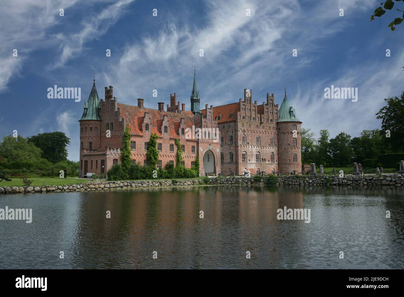 Egeskov Castle (460 yeras) in Southern Funen. Egeskov is famous for ...