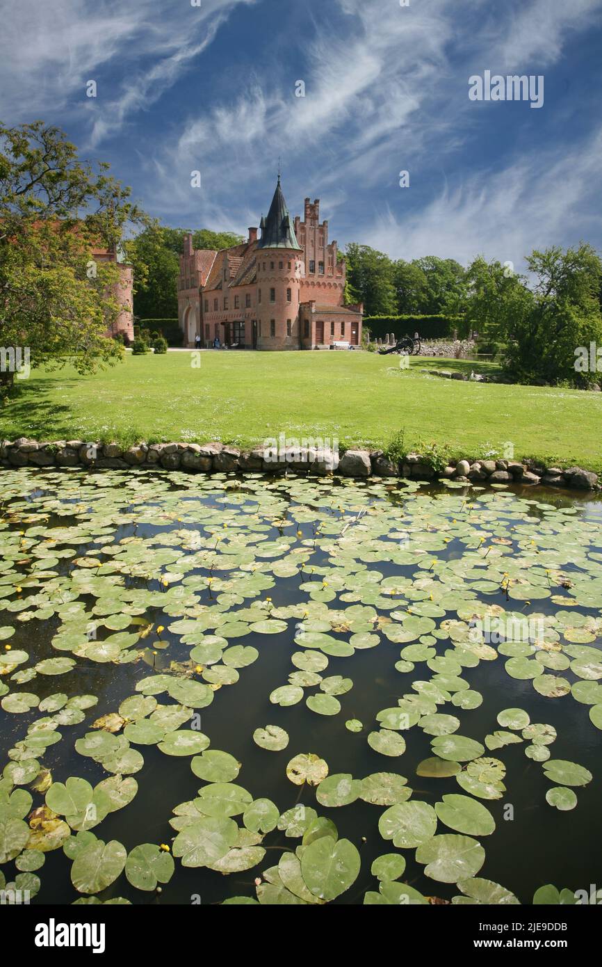 Egeskov Castle (460 yeras) in Southern Funen. Egeskov is famous for ...