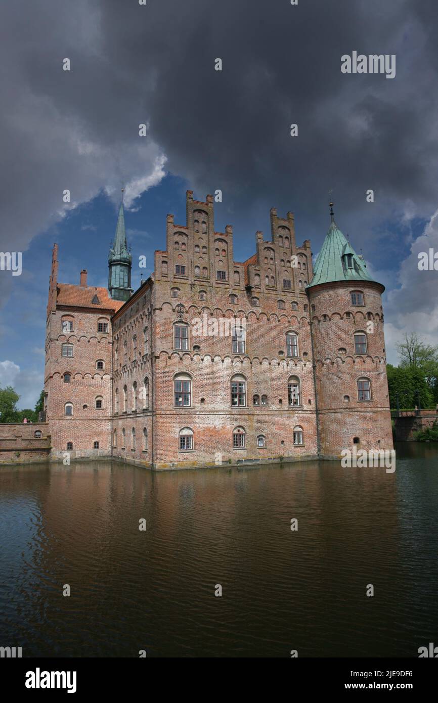 Egeskov Castle (460 yeras) in Southern Funen. Egeskov is famous for ...