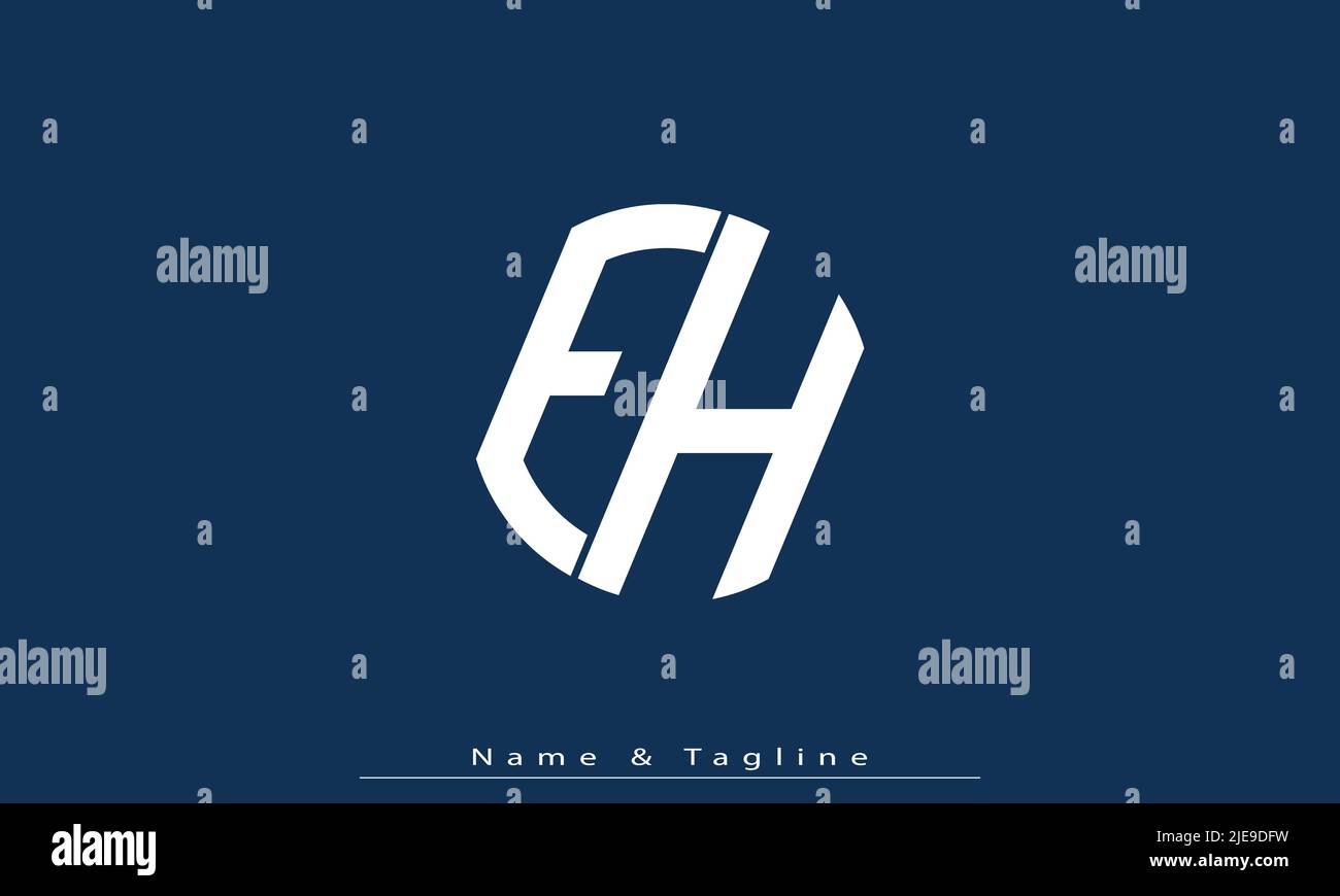 Letter eh logo hi-res stock photography and images - Alamy