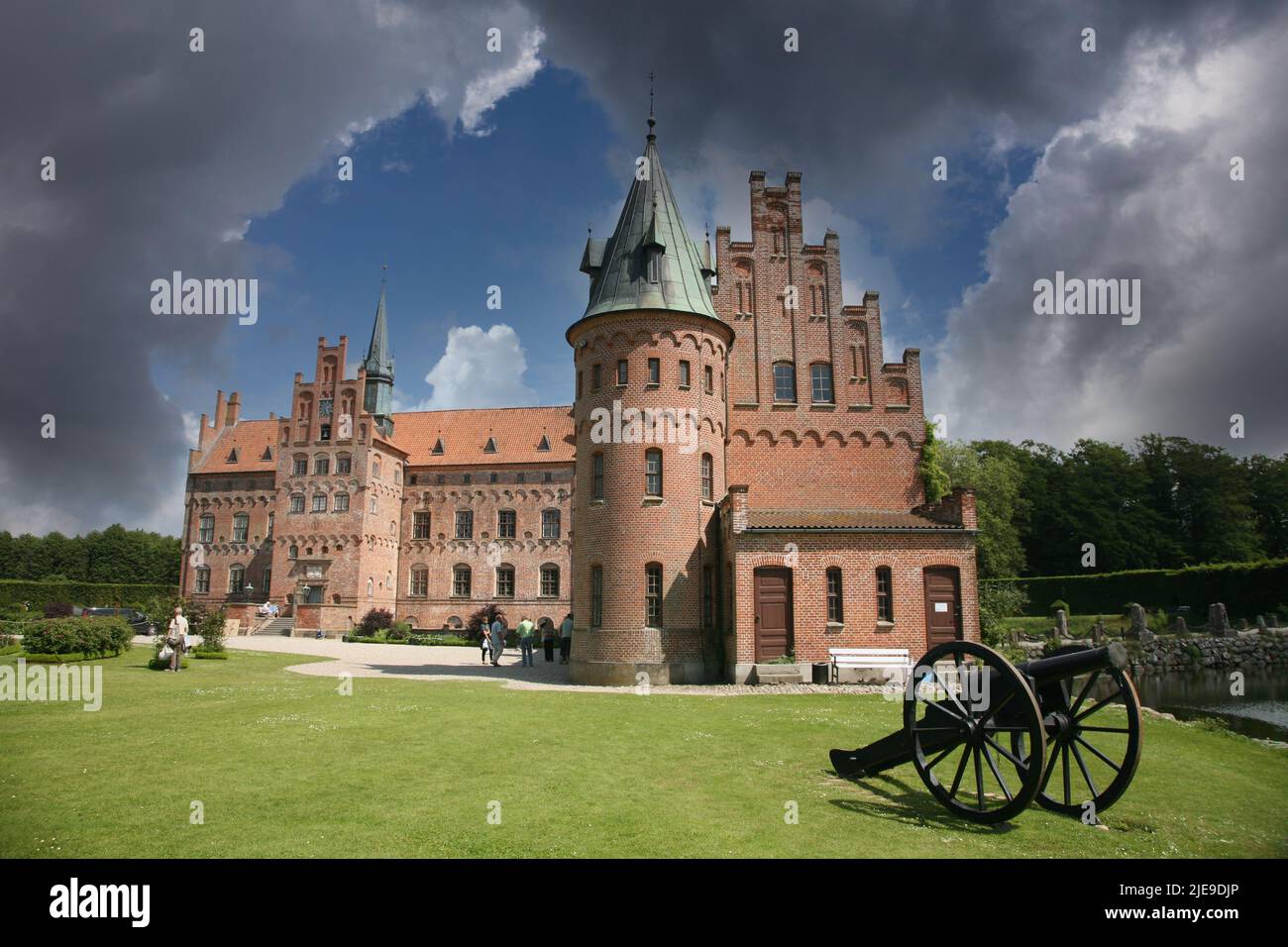 Egeskov Castle (460 yeras) in Southern Funen. Egeskov is famous for ...
