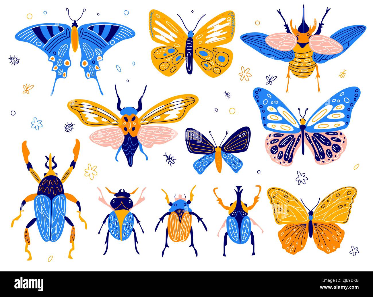 Moths flying Stock Vector Images - Alamy