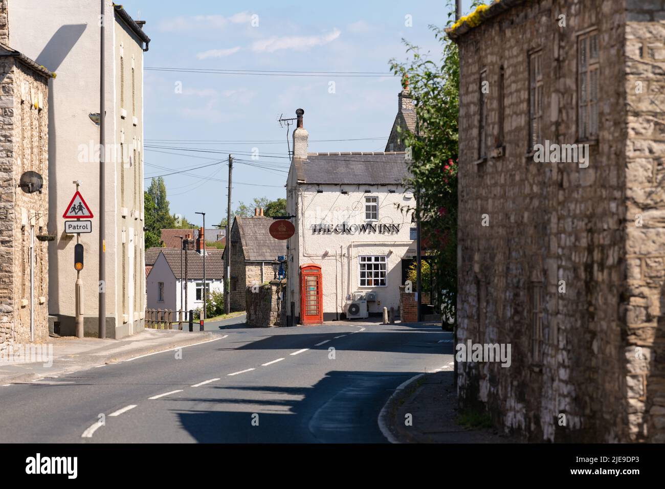 The Crown Inn, Monk Fryston, Selby, North Yorkshire, England, UK Stock ...