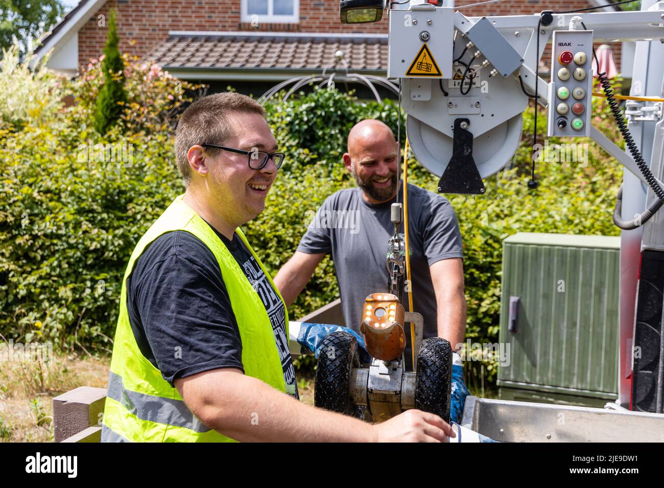 Oldenburg, Germany. 26th June, 2022. Damian Bodde (l) and Marc ...