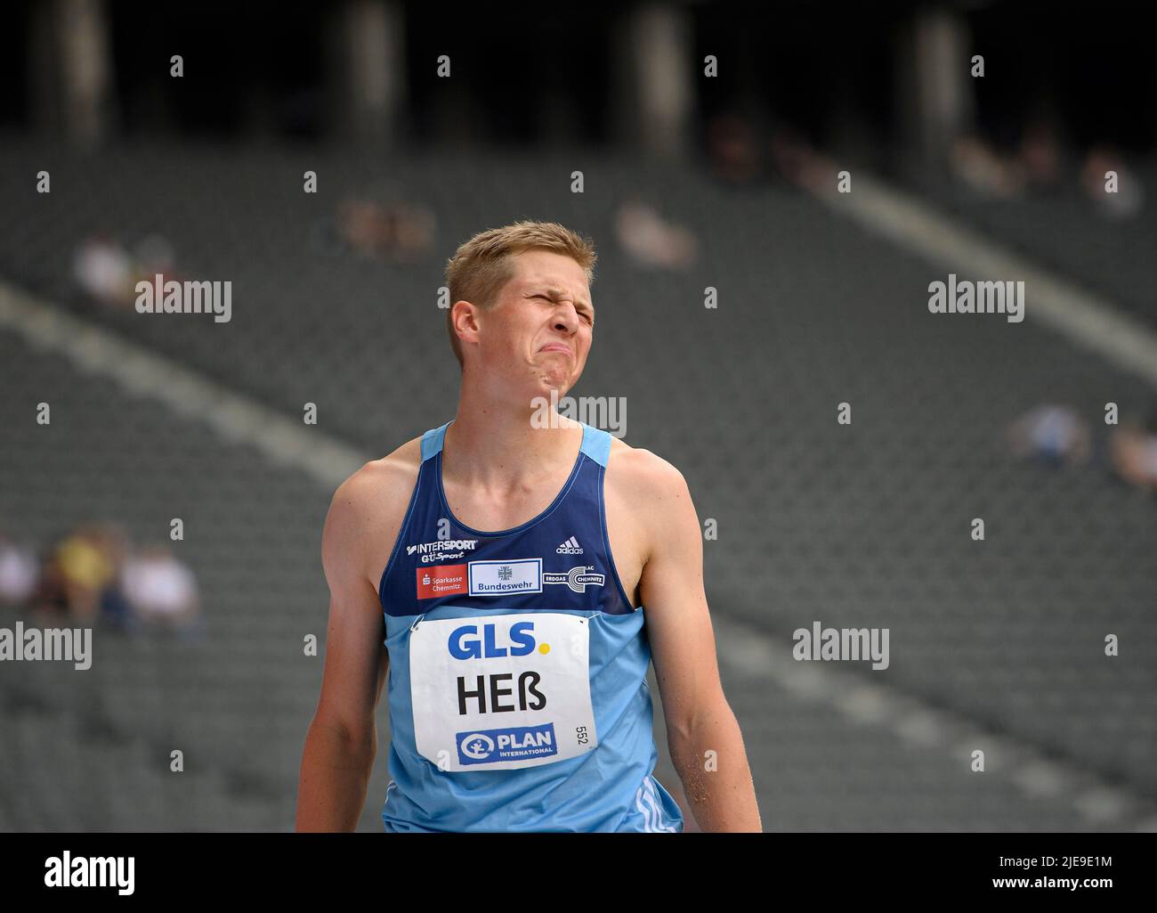 Berlin, Deutschland. 25th June, 2022. Max HESS (LAC Erdgas Chemnitz ...