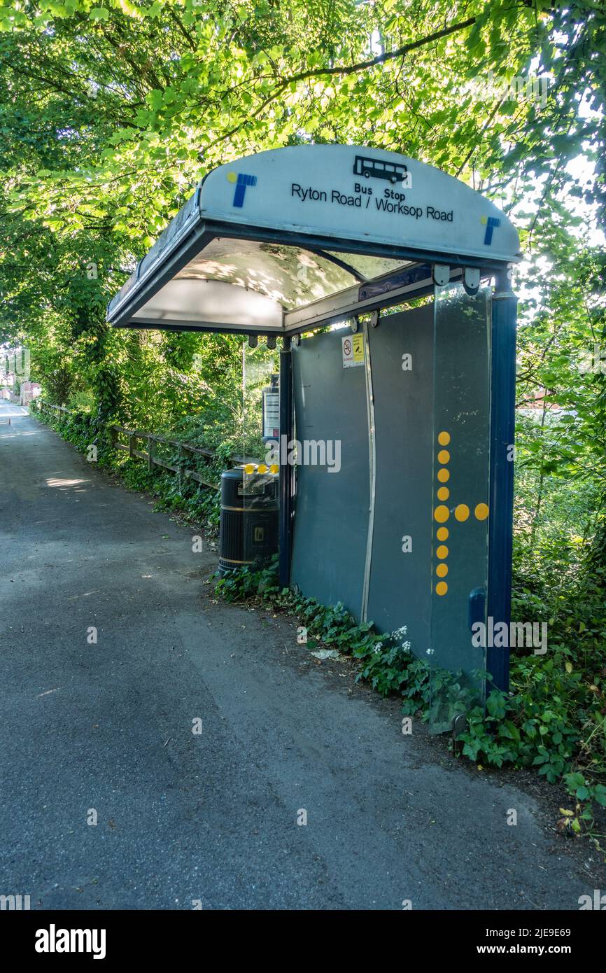 Rural village Bus Stop in Yorkshire, England Stock Photo - Alamy