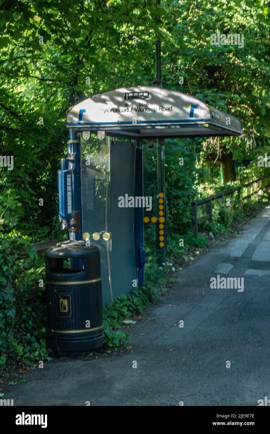 Rural village Bus Stop in Yorkshire, England Stock Photo - Alamy