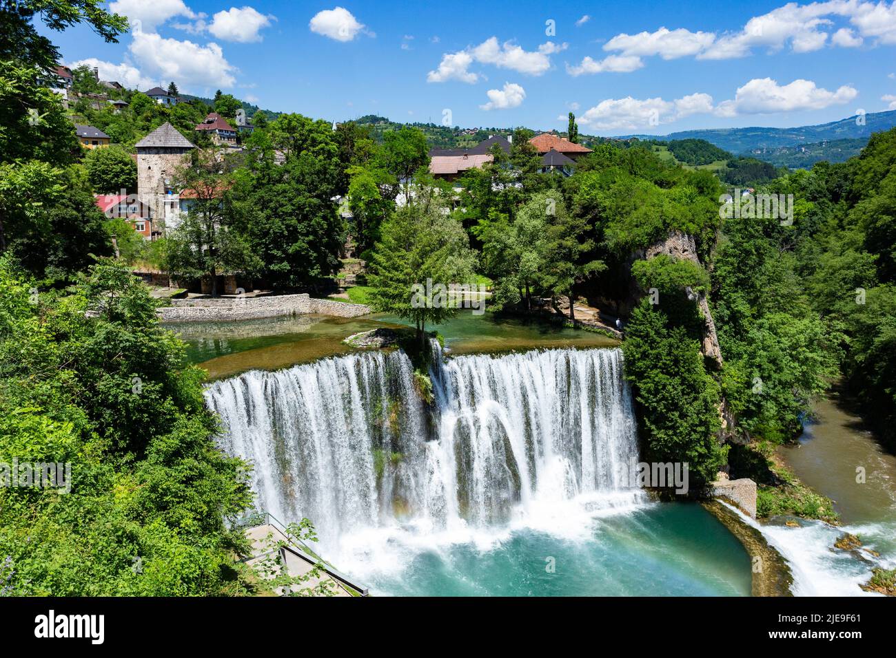Jajce town in Bosnia and Herzegovina, famous for the beautiful ...