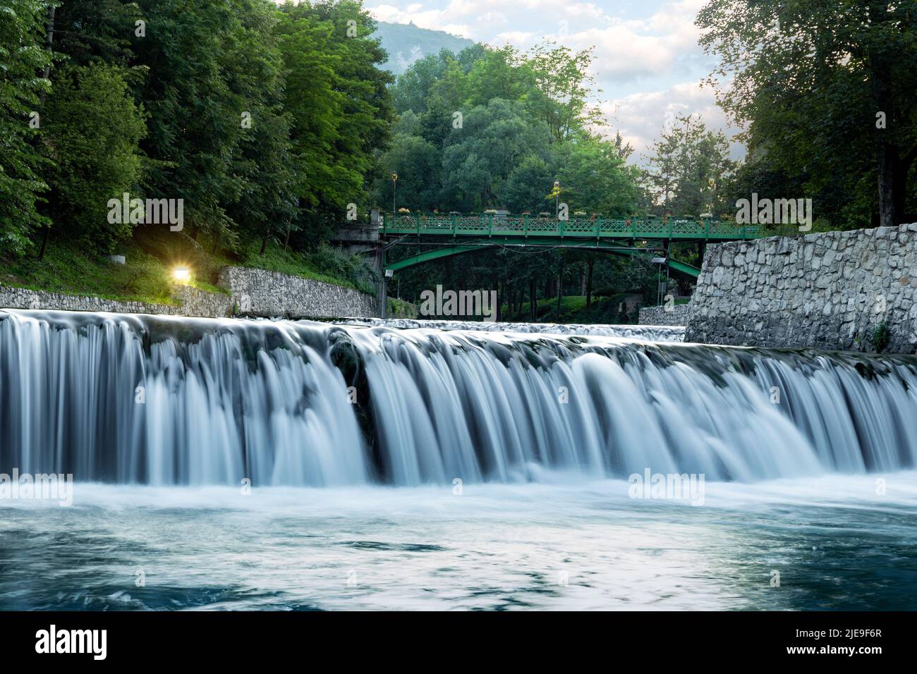 Pliva River in Jajce, Bosnia and Herzegovina Stock Photo - Alamy