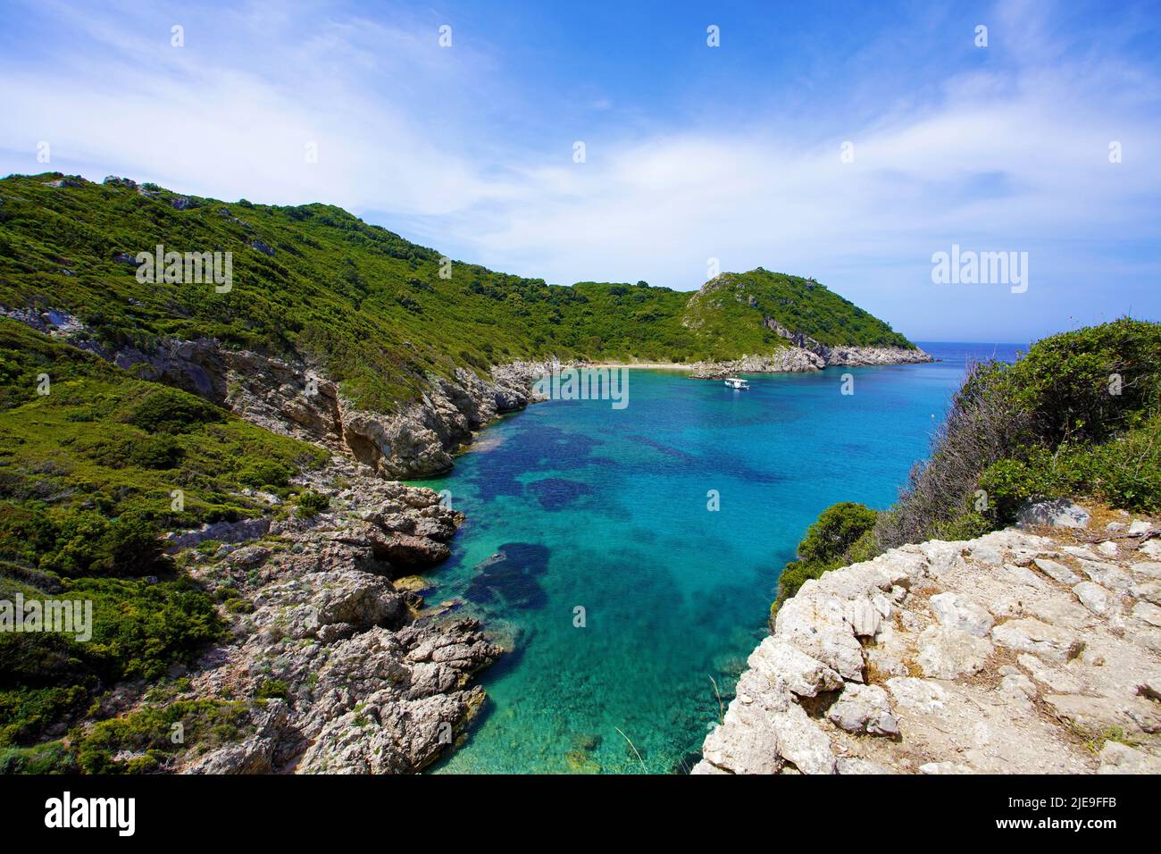 Porto Timoni beach in Corfu, a paradise place with beach and ...