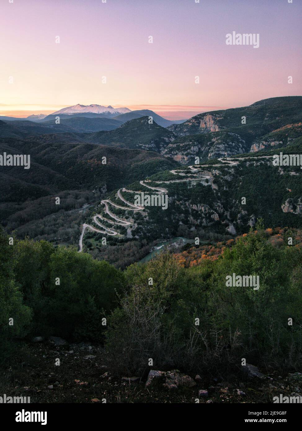 Near the end of Vikos Gorge, picturesque Papingo consists of two ...