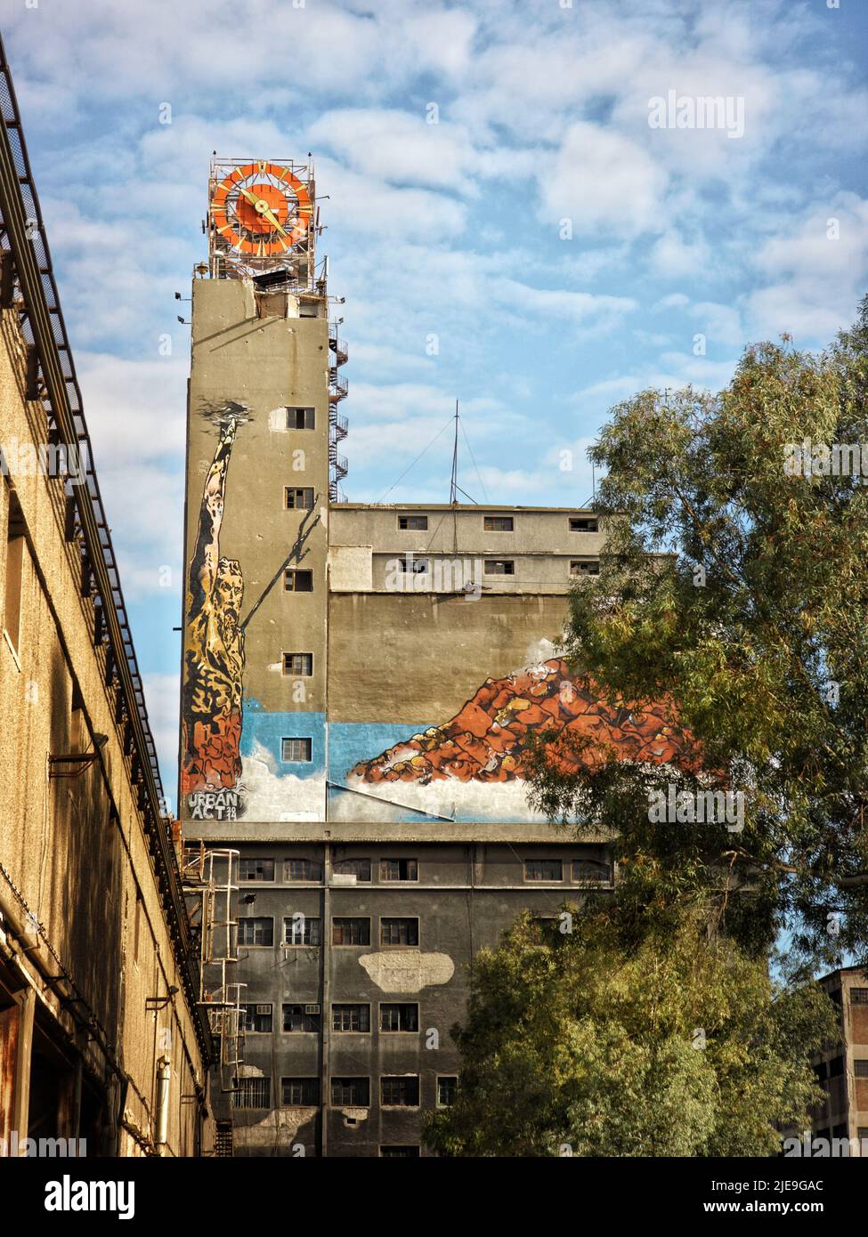 Athens alternative scene Exarcheia and port. Graffiti scene in city ...