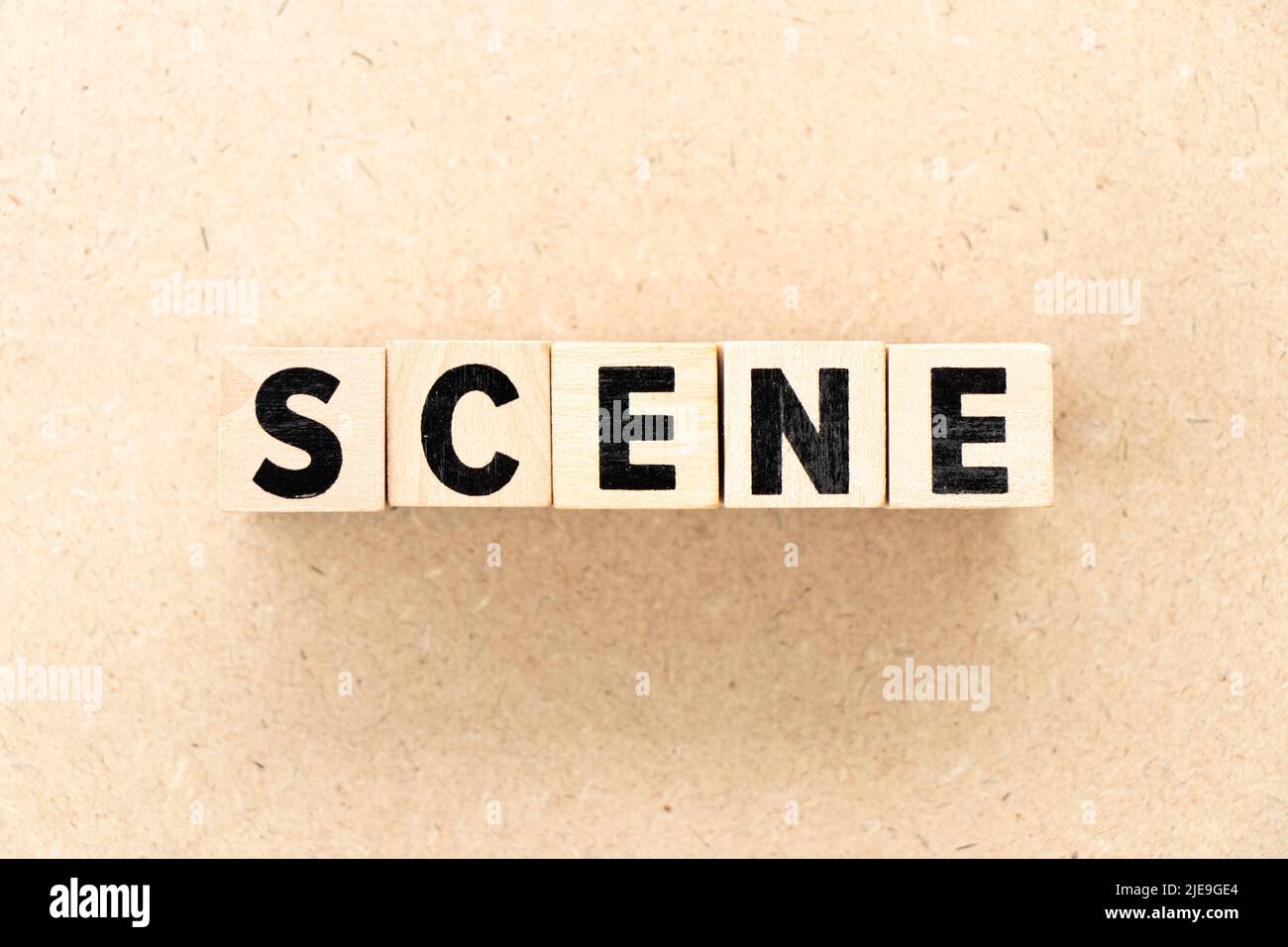 Alphabet letter block in word scene on wood background Stock Photo - Alamy