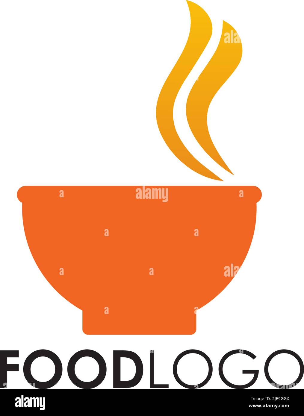 Food logo design with using bowl icon illustration template Stock ...