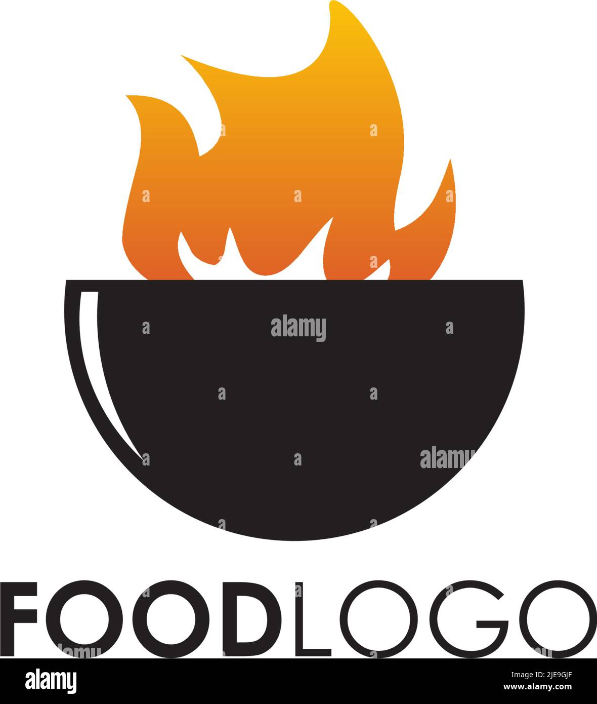 Food logo design with using bowl icon illustration template Stock ...