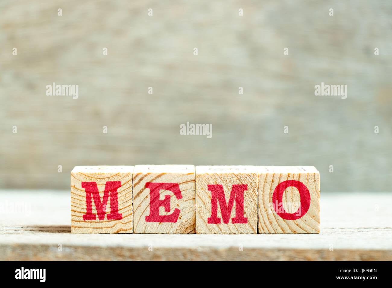 Alphabet letter block in word memo on wood background Stock Photo - Alamy