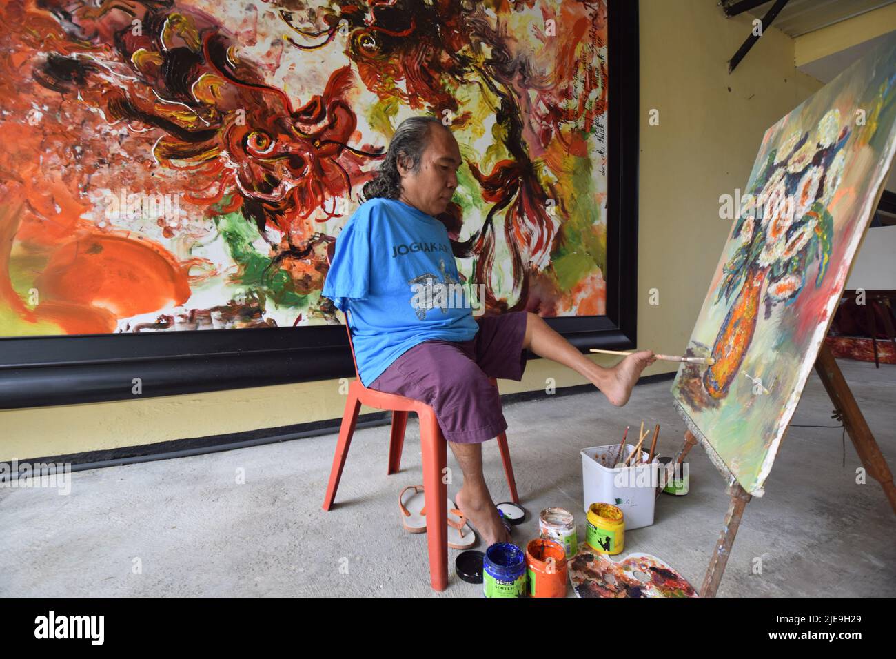 Malang, East Java, Indonesia. 29th Jan, 2019. Sadikin Pard (53) years ...