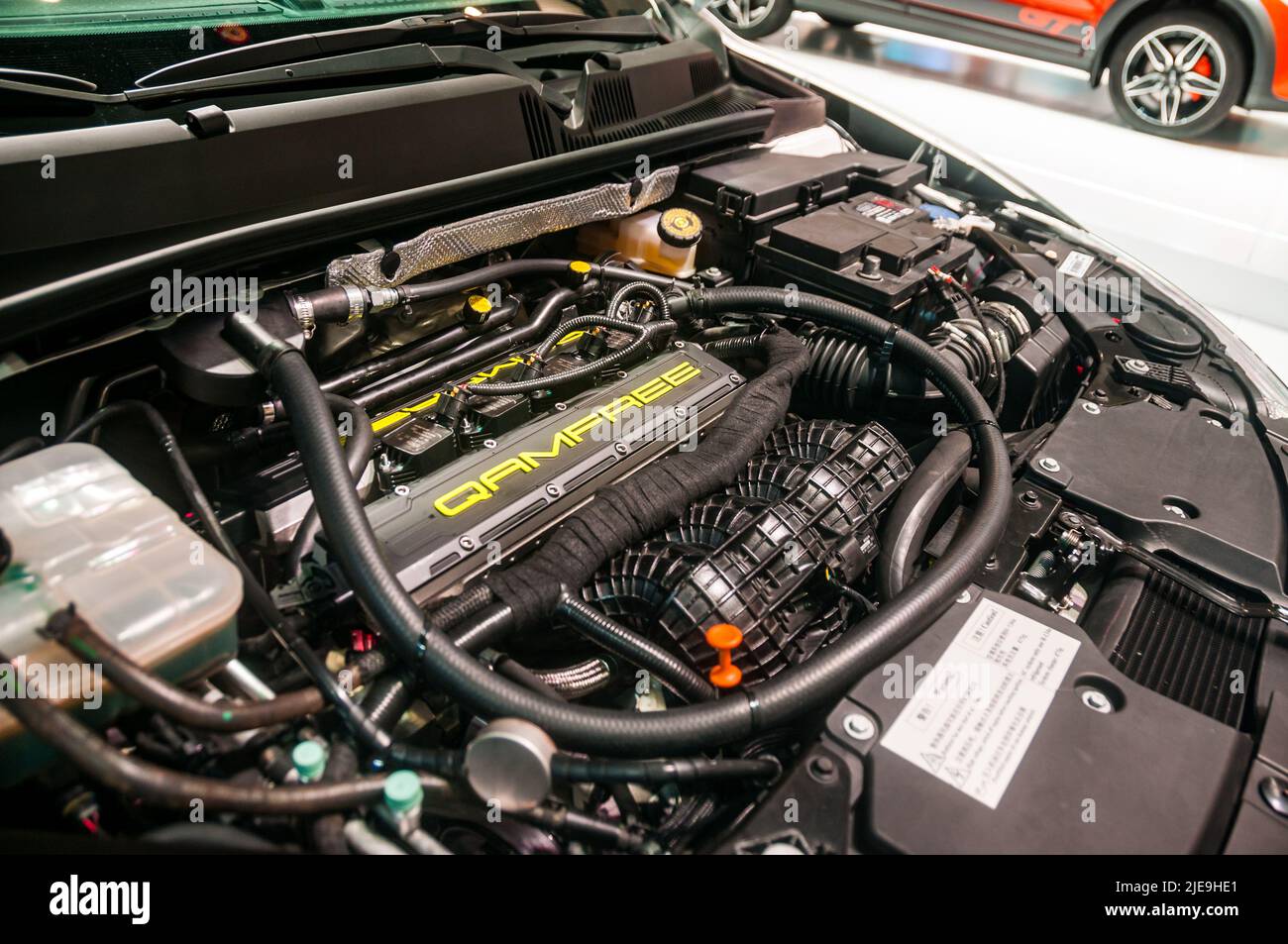 The experimental Qoros 3 Qamfree which is camshaft free delivering more ...