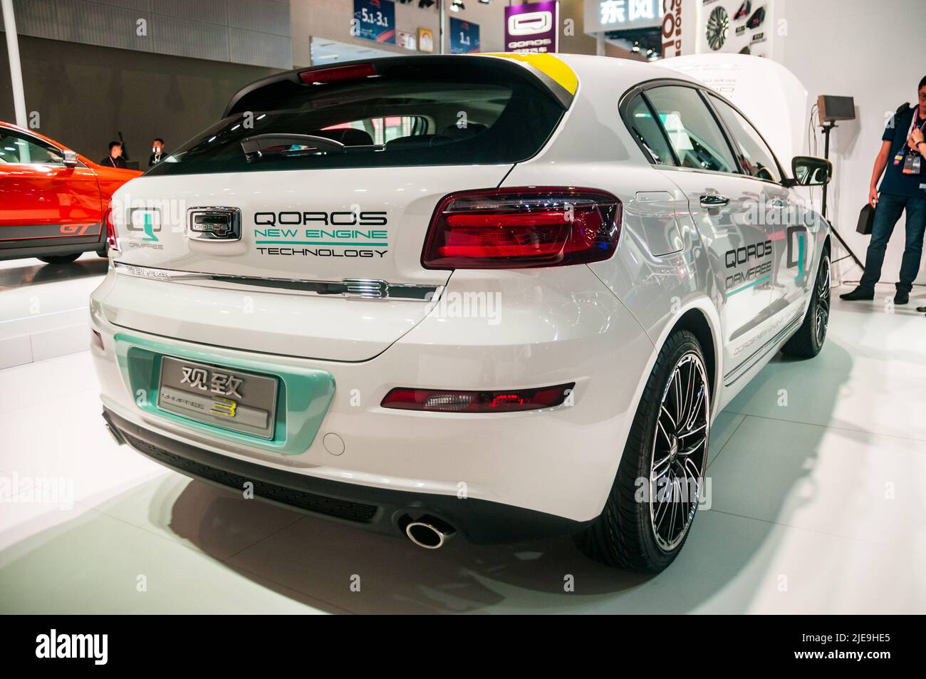The experimental Qoros 3 Qamfree which is camshaft free delivering more ...