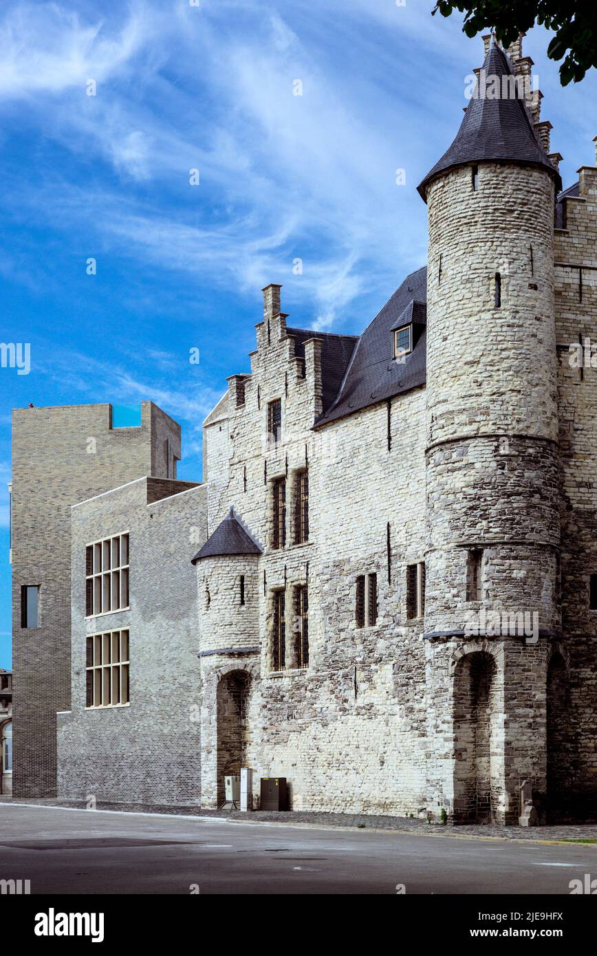 Het Steen Castle Antwerp Stock Photo - Alamy