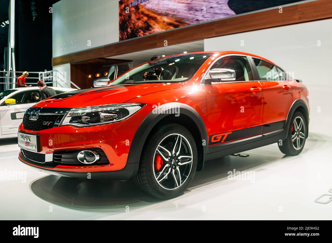 Qoros 3 GT crossover on display at the 2016 Guangzhou Auto Show Stock ...