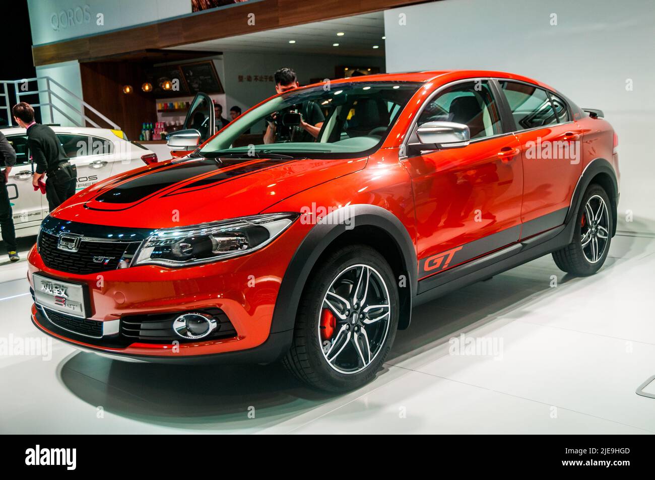 Qoros 3 GT crossover on display at the 2016 Guangzhou Auto Show Stock ...