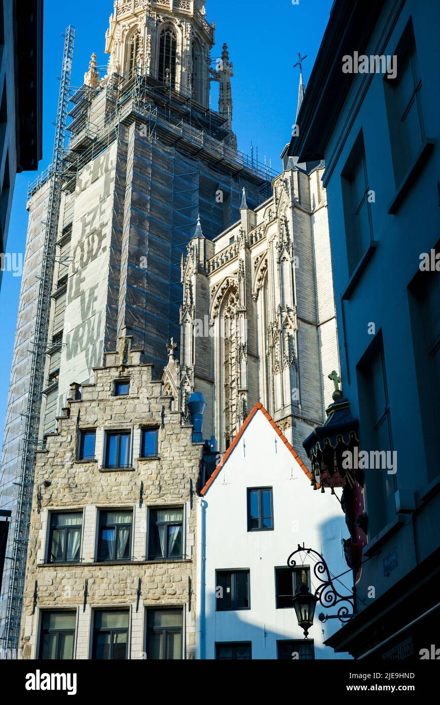 Antwerp historic centre Stock Photo - Alamy