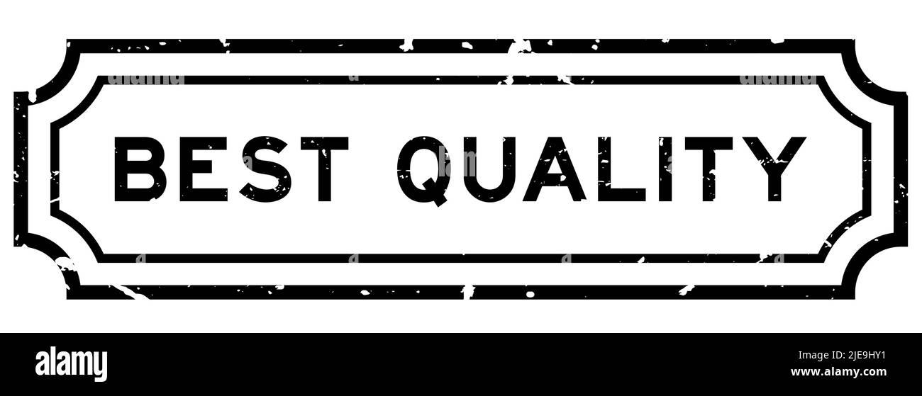 Grunge black best quality word rubber seal stamp on white background ...