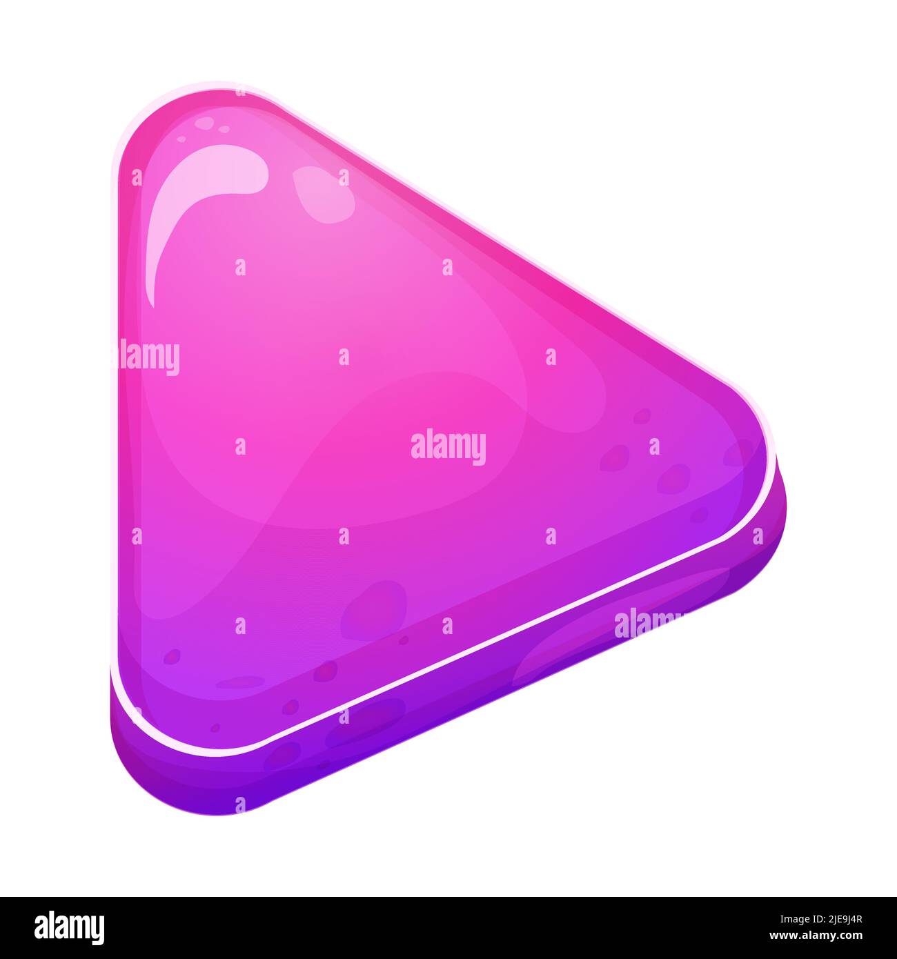 Play or start button fantasy in funny cartoon style isolated on white ...