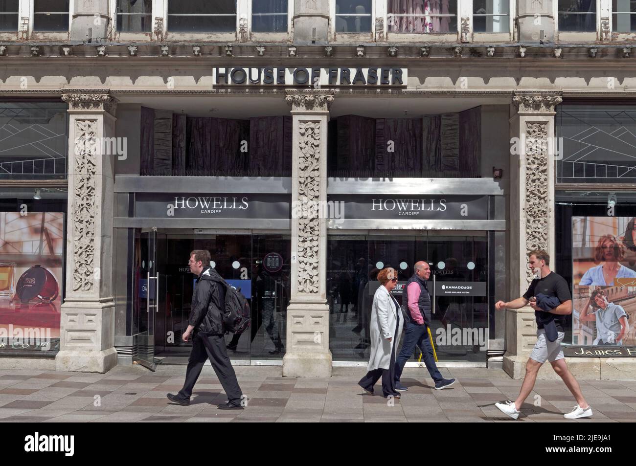 Howell's department store front entrance. House of Frazer. Cardiff ...