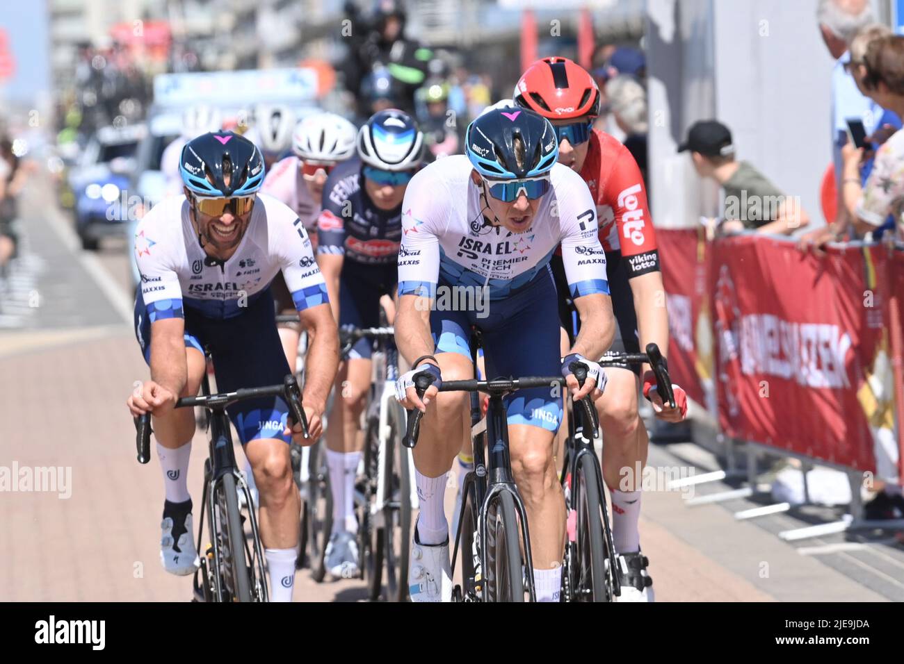 Israel-Premier Tech riders pictured in action at the men's elite race ...