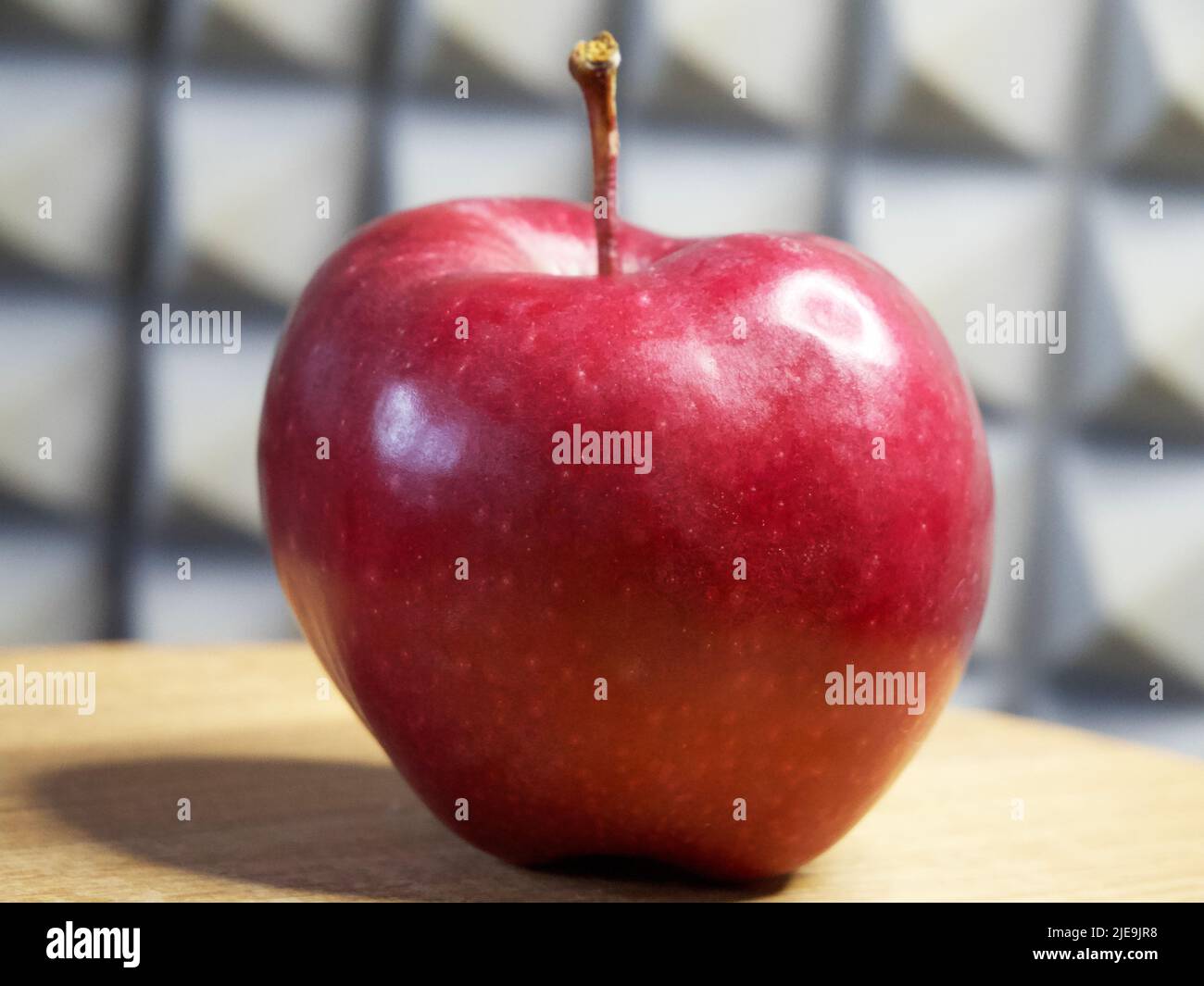 One large red apple. Apple of the Red Chief variety Stock Photo - Alamy