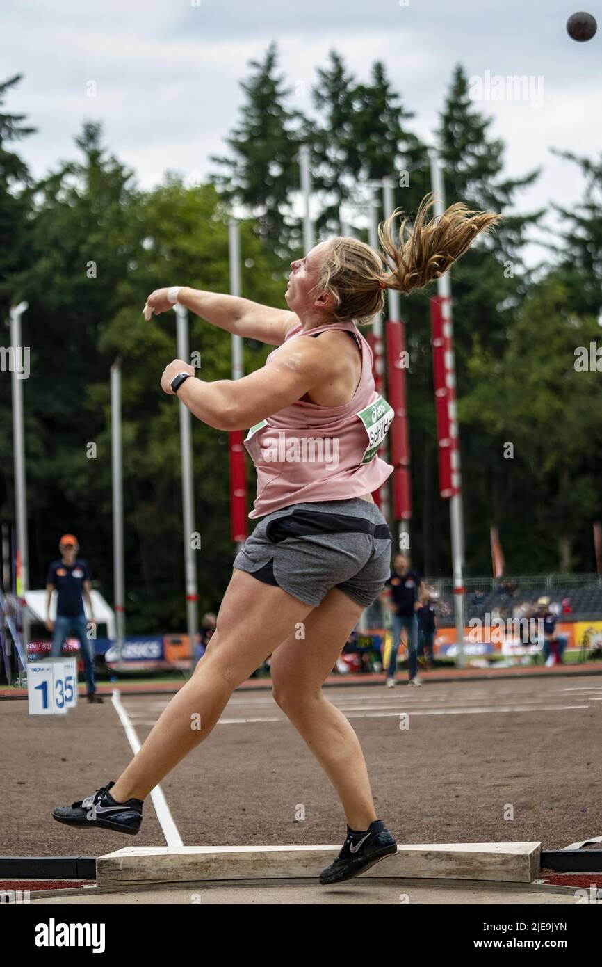 APELDOORN - Athlete Jessica Schilder becomes Dutch shot put champion at ...