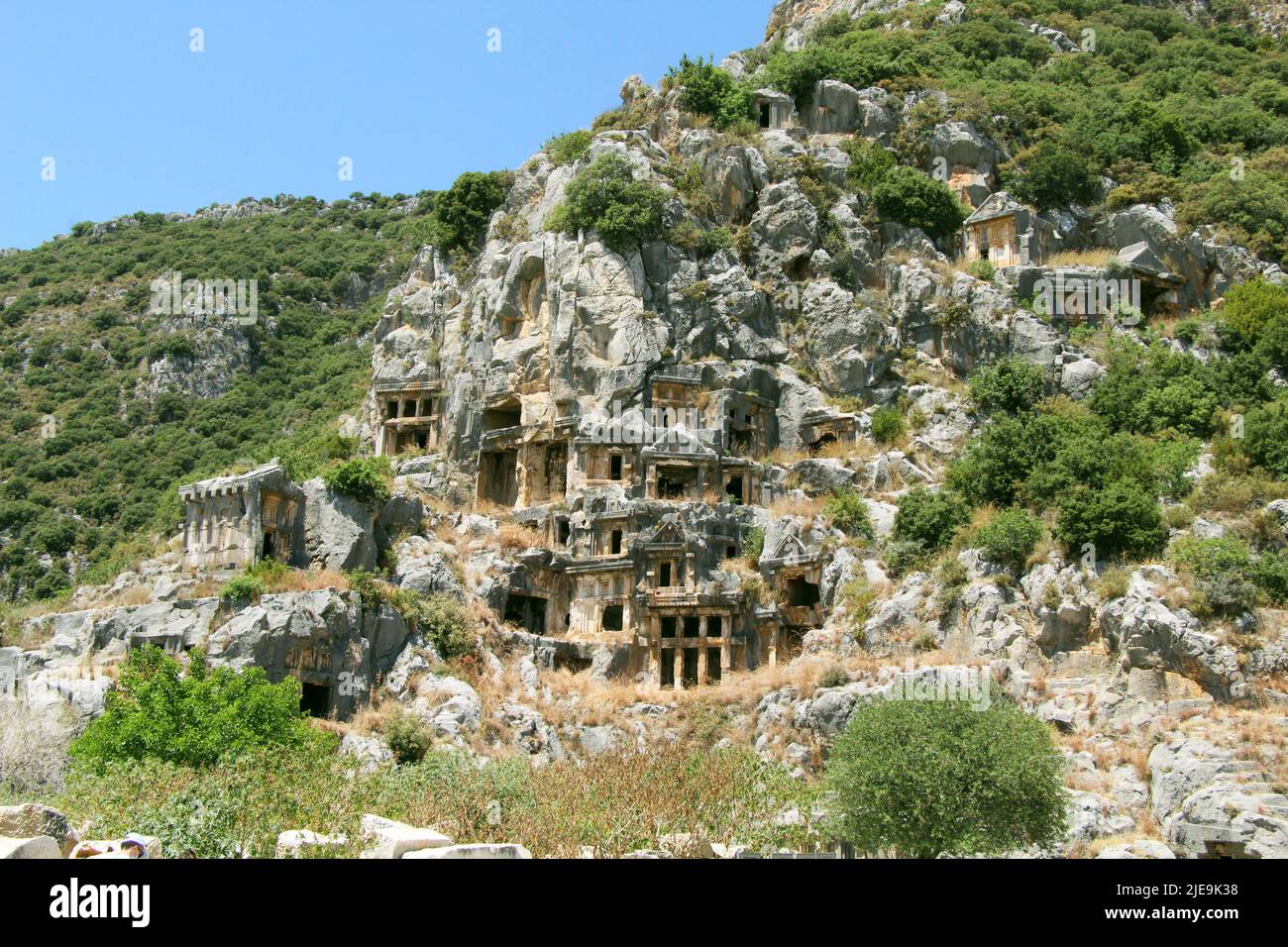Mountain tombs of the ancient Lycians Stock Photo - Alamy