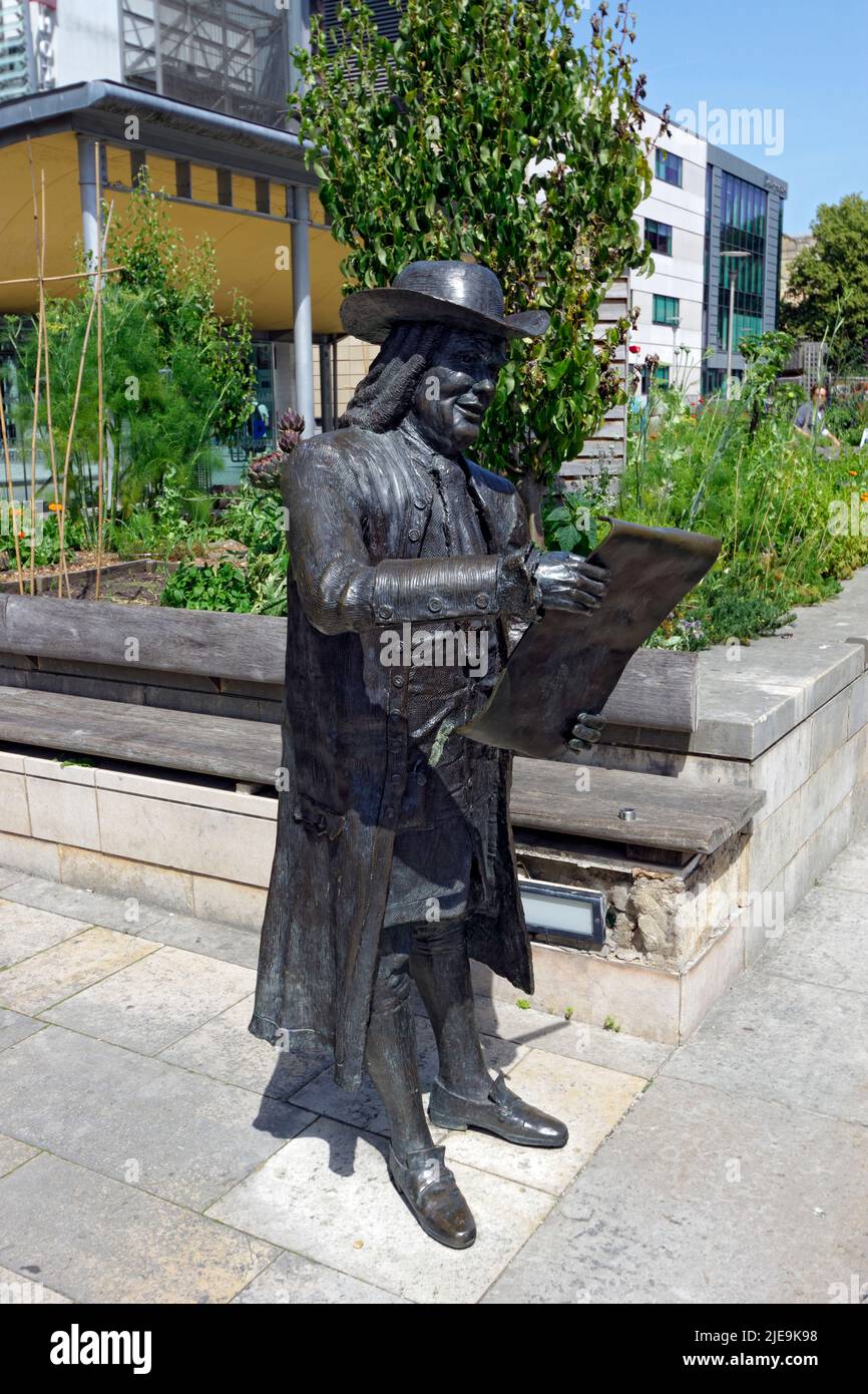 A statue of a merchant , Millennium Square Bristol, England Stock Photo ...