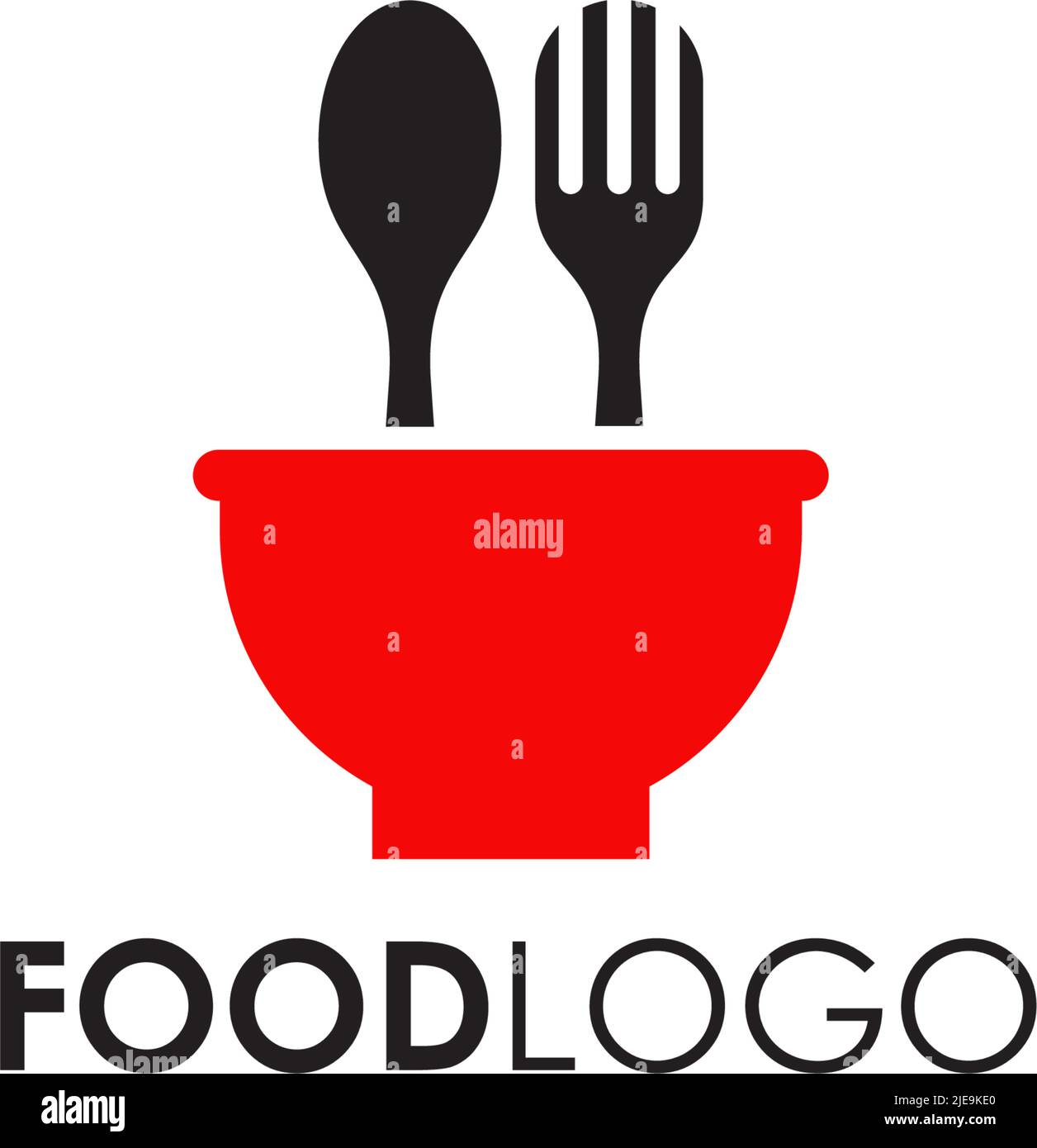 Food logo design with using bowl icon illustration template Stock ...