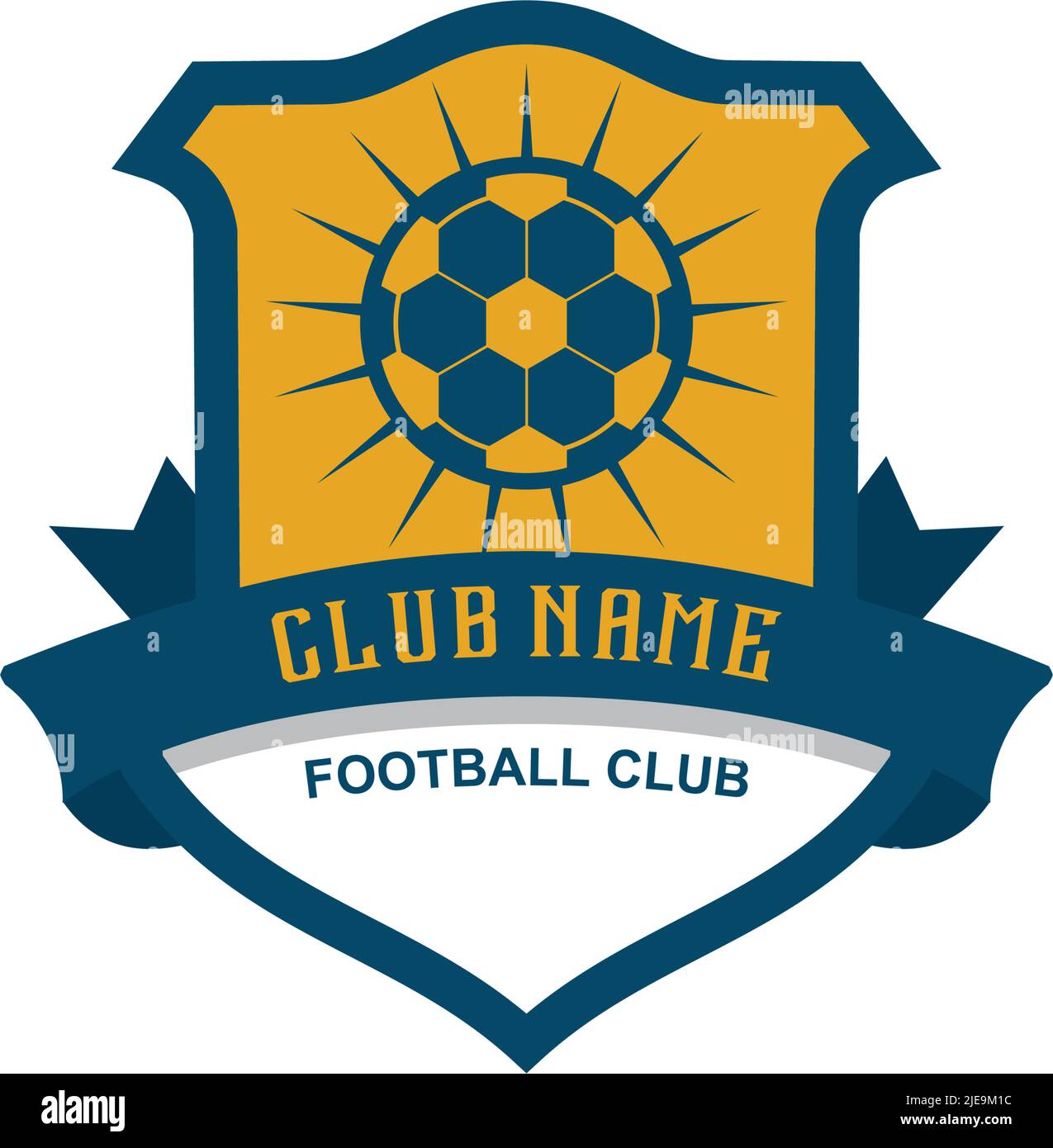 Football emblem logo design inspiration vector template Stock Vector ...