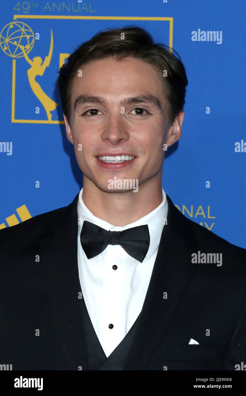 Nicholas Chavez at the 49th Daytime Emmys Awards at Pasadena Convention ...