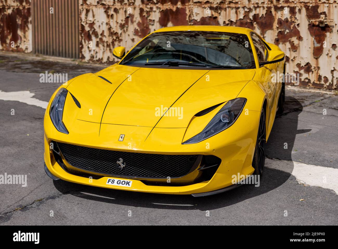 Ferrari 812 Superfast ‘F8 GOK’ on display at the Bicester Scramble on ...