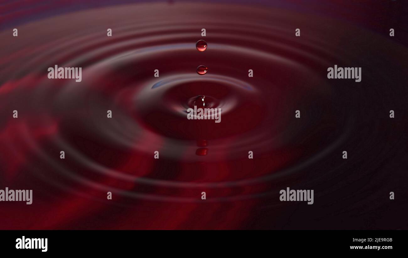 Water Drop Photography: red water drops Stock Photo - Alamy