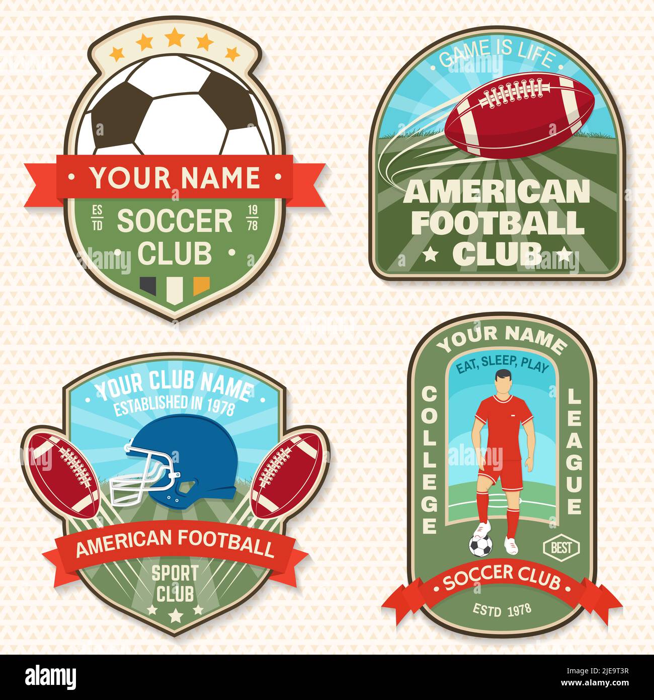 Vintage american soccer hi-res stock photography and images - Alamy