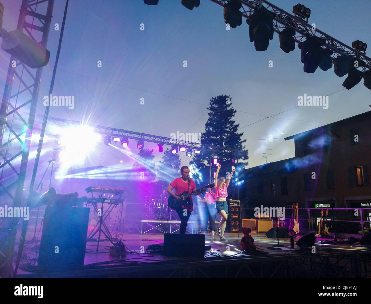 Italy, Castano Primo, Missklang concert Stock Photo - Alamy